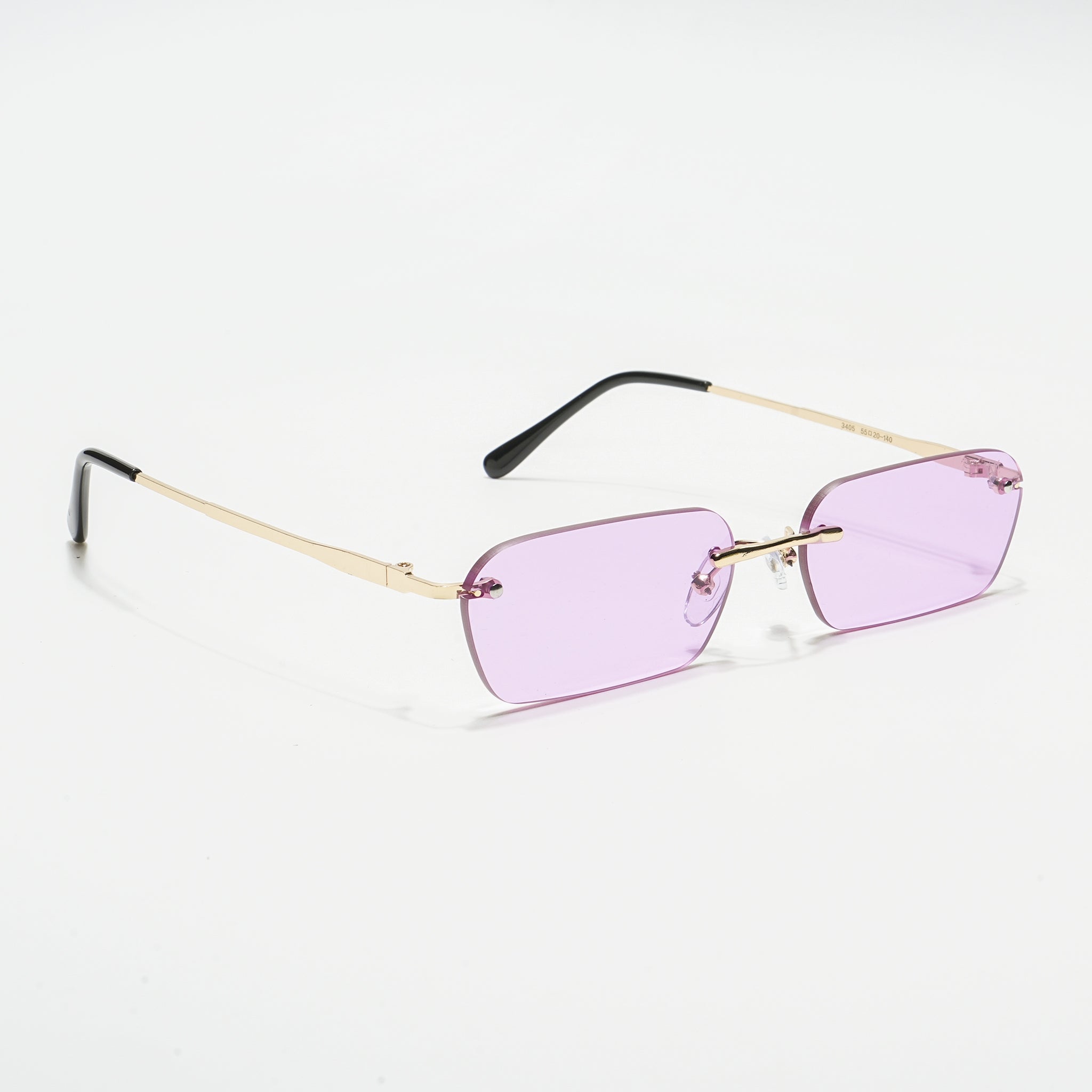 Underdog | Purple Rimless Rectangle Sunglasses MG3787