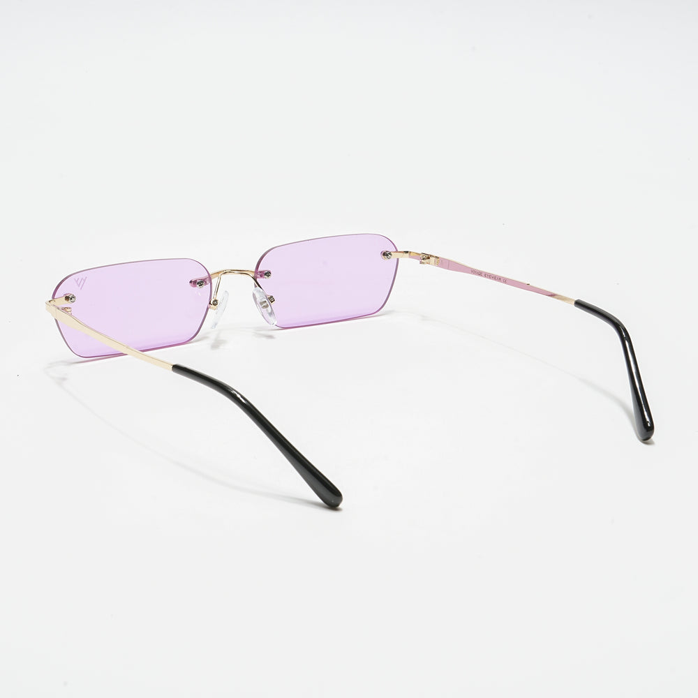 Underdog | Purple Rimless Rectangle Sunglasses MG3787