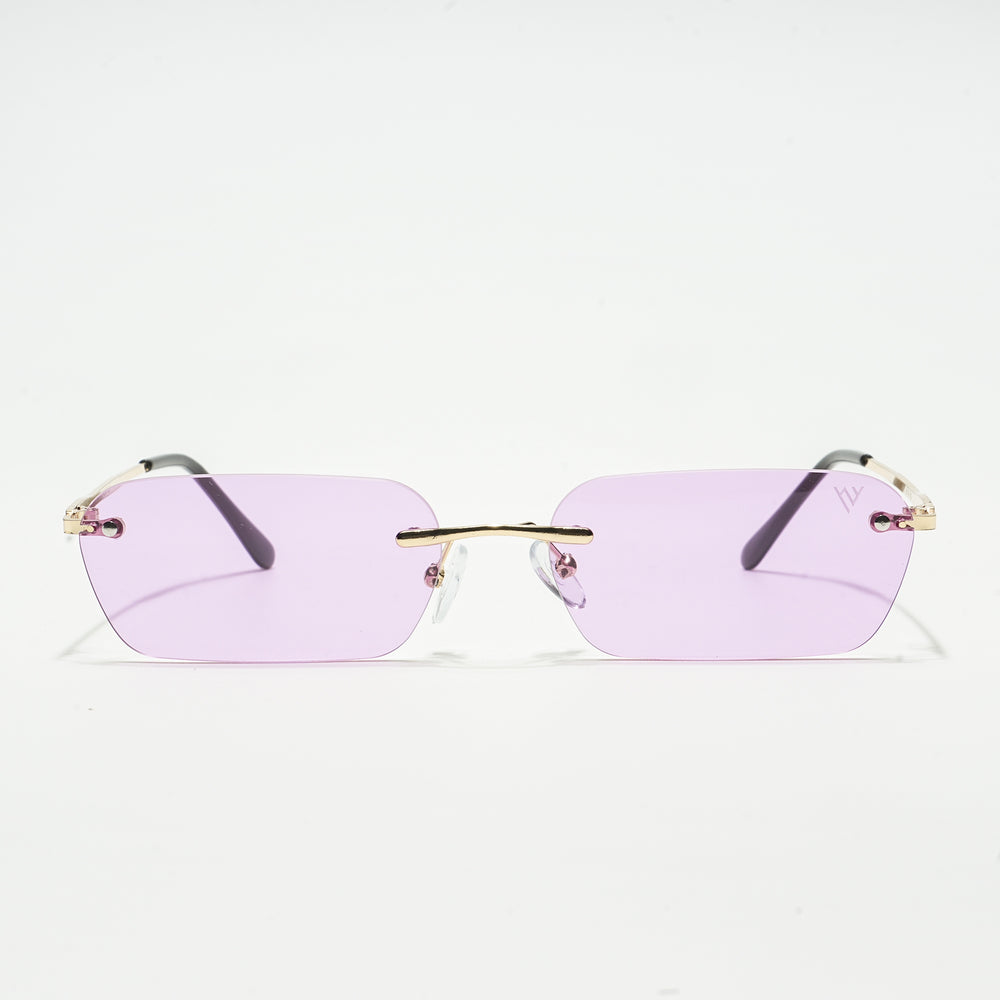 Underdog | Purple Rimless Rectangle Sunglasses MG3787