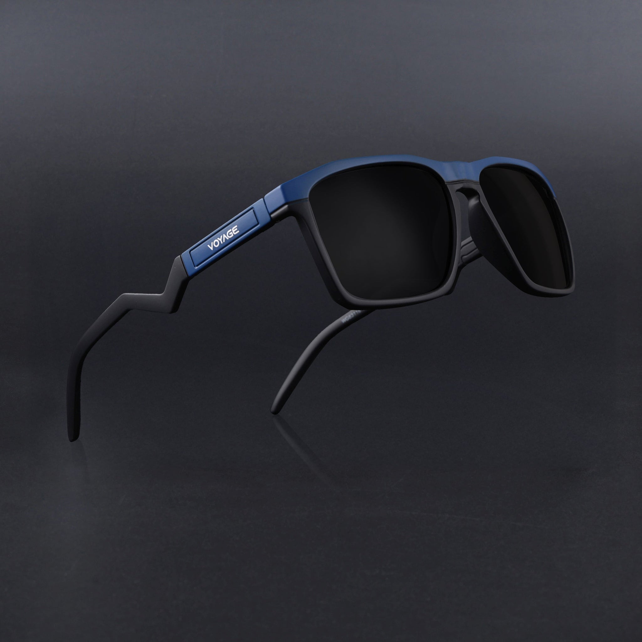 Radar 2.0 | Wayfarer Polarized Sunglasses | Black Lens | Blue & Grey F